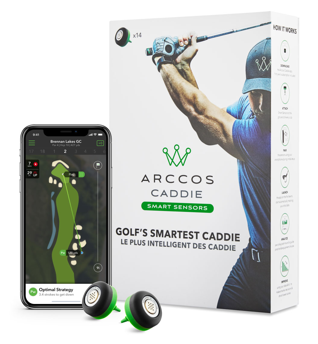 Arccos Golf Caddie Smart Sensors GolfBox